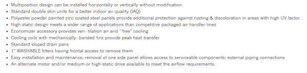 Carrier Chilled Water Air Handling Units 7.5TR – 30TR – Mr. Aircon PH